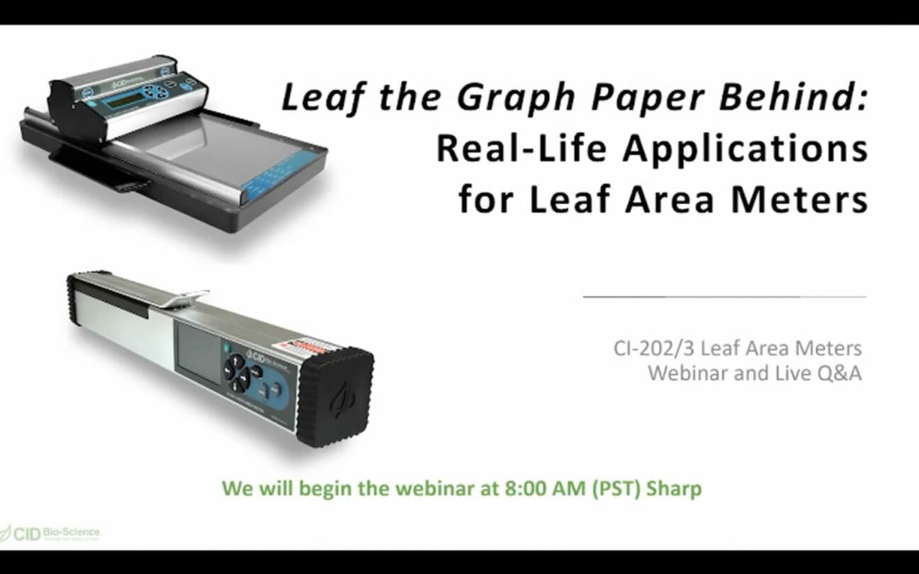 Leaf the Graph Paper Behind: Real-Life Applications for Leaf Area ...